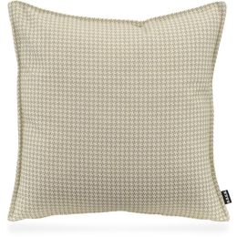 HOCK Dekokissen &raquo;Bobo&laquo; mit Jaquard-Struktur, Kissenh&uuml;lle mit F&uuml;llung, 1 St&uuml;ck gr&uuml;n Baumwolle, Polyester B/L: 50cm x 50cm, 1 Stk.