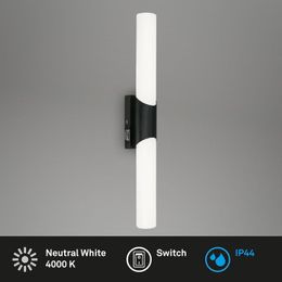 Briloner Leuchten LED Spiegelleuchte &raquo;KLAK&laquo; LED-Modul 1 Stk. Neutralwei&szlig; 47 x 6,5 x 6,8 cm, Badezimmer, Spiegel, Badlampe 1, H: 6,8cm, 1 Stk.