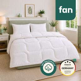 f.a.n. fan Baumwollbettdecke &raquo;Kansas, Bettdecken f&uuml;r Sommer und Winter, Decke&laquo; warm F&uuml;llung 100% Baumwolle 1 Stk. tlg. Bettdecke 135x200 cm, 155x220 cm und 