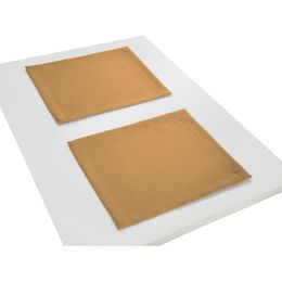 Adam Platzset &raquo;Uni Collection&laquo; gelb Obermaterial: 100% Baumwolle B/L: 30cm x 40cm, 2 Stk., Bio-Baumwolle, eckig