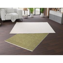 OCI DIE TEPPICHMARKE Teppich &raquo;JOKER OF COLORS&laquo; rechteckig 5 mm H&ouml;he Wendeteppich, weiche flache Oberfl&auml;che, beidseitug nutzbar beige Polyester B : 