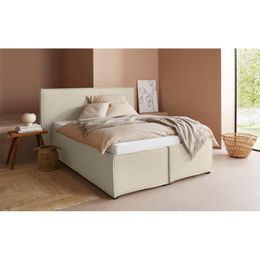 LeGer Home by Lena Gercke Polsterbett &raquo;Isaline&laquo; wahlweise ohne Matratze oder mit 3 Matratzenarten, Kopfteilh&ouml;he 107 cm beige 100% Polyester 