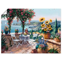 Artland Wandbild &raquo;Momente der Meditation&laquo; Garten 1 Stk. tlg. als Leinwandbild, Poster in verschied. Gr&ouml;&szlig;en gr&uuml;n B/H/T: 60cm x 45cm, Poster Garten Querformat, 