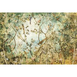 ARCHITECTS PAPER Fototapete &raquo;Atelier 47 Paradise 1&laquo; floral glatt Vlies, Wand, Schr&auml;ge, Decke gelb Vlies B/L: 4m x 2,7m