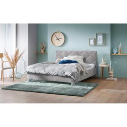 Westfalia Schlafkomfort Polsterbett &raquo;Padua&laquo; mit Rautensteppung, 3 verschiedene Matraztenarten w&auml;hlbar grau Bezug 100% Polyester, Polsterung: Polsterwatte, Material Gestell: 