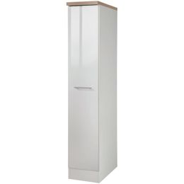 KOCHSTATION Apothekerschrank &raquo;KS-Wien&laquo; H&ouml;he 165 cm wei&szlig; Holzwerkstoff, MDF wei&szlig;, B/H/T: 30cm x 165cm x 60cm