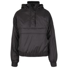 Urban Classics Damen Allwetterjacke "Urban Classics Damen Ladies Panel Padded Pull Over Jacket", schwarz, Gr. XS, unifarben, 100% Polyamid, Jacken