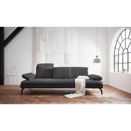 OTTO home 3-Sitzer &raquo;Stenlille Multifunktionssofa, bequem&laquo; incl. Sitztiefen-, Kopfteil- und Armteilverstellung grau Struktur weich (100% Polyester);