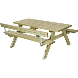 Plus Garten-Essgruppe &raquo;Kombim&ouml;bel&laquo; 1 Stk. tlg. 177x155x71/45 cm, mit Klappsitzen - 1 R&uuml;ckenlehne beige B/H/T: 167cm x 71cm x 177cm