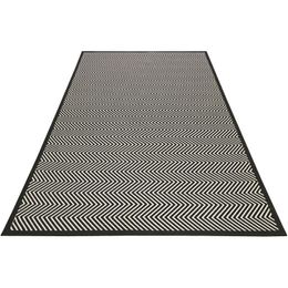 Esprit Teppich &raquo;Paulsen ESP-42078&laquo; rechteckig 10 mm H&ouml;he Wendeteppich im modernen Design, Wohnzimmer schwarz Baumwolle, Polyester B : 80cm 1 Stk., 10mm, L: 