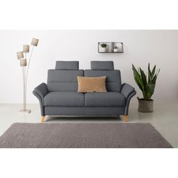 OTTO home 3-Sitzer &raquo;Westerland&laquo; Federkern-Polsterung. wahlweise mit Armlehnfunktion grau 100% Polyester B/H/T: 186cm x 90cm x 89cm, Struktur, ohne 