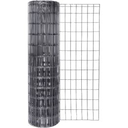 Alberts Schwei&szlig;gitter &raquo;Fix-Clip Pro &laquo; H&ouml;he: 80-150cm, Gesamtl&auml;nge: 10-25 m grau Stahl H/L: 153cm x 10m
