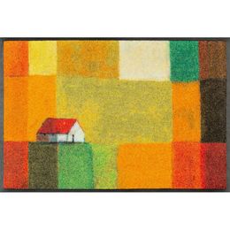 wash+dry by Kleen-Tex Fu&szlig;matte &raquo;Meadow Lands&laquo; rechteckig 7 mm H&ouml;he Schmutzfangmatte, rutschhemmend, In- und Outdoor geeignet, waschbar bunt Kunstfaser