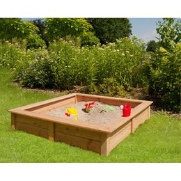Konifera Sandkasten BxLxH: 148x148x26 cm beige Holzwerkstoff B/H/L: 148cm x 26cm x 148cm