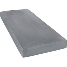 Janine Spannbettlaken &raquo;ELASTIC 5002&laquo; f&uuml;r Matratzen bis 35 cm H&ouml;he, 95% Baumwolle, hochwertig, langlebig grau Jersey-Elasthan, Obermaterial: 95% Baumwolle, 5%