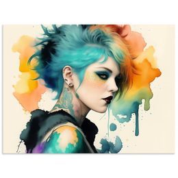 Artland Wandbild &raquo;Weiblicher Punk III&laquo; Bilder von Frauen 1 Stk. tlg. als Alubild, Leinwandbild, Poster, Wandaufkleber in verschied. Gr&ouml;&szlig;en Alu Dibond B/H/T: 