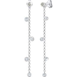Elli Damen Paar Ohrh&auml;nger &raquo;Schmuck Geschenk Silber 925 Ohrringe&laquo; mit Glasstein silber Silber 925 (Sterlingsilber)