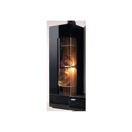 Vitrine &raquo;Happy&laquo; Standvitrine, H&ouml;he 146 cm schwarz B/H/T: 50cm x 146cm x 37cm, T&uuml;ren: 1 Stk.
