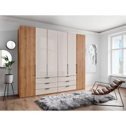 Wiemann Faltt&uuml;renschrank &raquo;Monaco&laquo; Teil-Glasfront sowie hochwertige Beschl&auml;ge inkl. Schubladend&auml;mpfung braun Floatglas, Holzwerkstoff B/H/T: 246,9cm x 