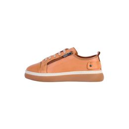 Divine Factory Al&eacute;noa Low-Top-Sneaker aus Leder Braun | Gr.: 36