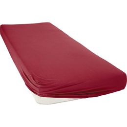 bellana Spannbettlaken &raquo;bellana premiumstretch&laquo; super elastisch rot Jersey-Elasthan, Obermaterial: 95% Baumwolle, 5% Elasthan 1 Stk., Jersey-Elasthan,