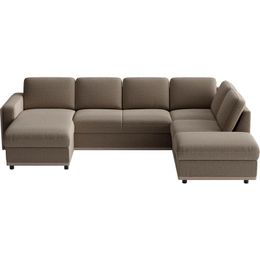 Sit & More sit&more Wohnlandschaft &raquo;Cordoba&laquo; wahlweise mit Schlaffunktion und Bettkasten oder Stauraum 100% Polyester B/H/T: 305cm x 85cm x 212cm, Soft clean, 