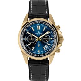 Jacques Lemans Herren Chronograph &raquo;Liverpool&laquo; Quarzuhr, Armbanduhr, Herrenuhr, analog, Tag, Stoppfunktion gold Einheitsgr&ouml;&szlig;e