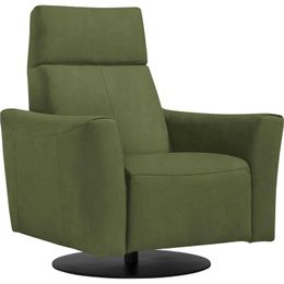 Egoitaliano Sessel &raquo;Blues Designsessel, Loungesessel, Breite 84cm, bequem und elegant&laquo; drehbar, inkl. manuelle Relaxfunktion durch Push-Back-Mechanismus gr&uuml;n 
