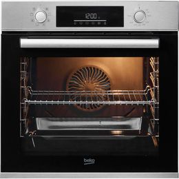 Beko Backofen &raquo;BBIM12300X&laquo; mit Teleskopauszug nachr&uuml;stbar mit Hydrolyse SteamShine &ndash; Die Dampfreinigung des Backofens silber Einheitsgr&ouml;&szlig;e Backofen