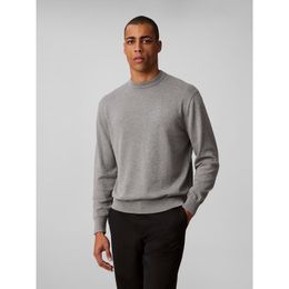 Calvin Klein Jeans Herren Strickpullover &raquo;LS EZ COTTON CREWNK SWEATER 12GG&laquo; Mit Rundhalsausschnitt grau L