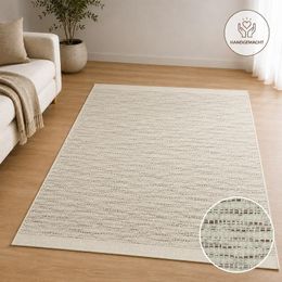 OTTO home Teppich &raquo;Lirra, mit hohem Wollanteil, Wolle-Baumwoll-Mix&laquo; rechteckig 6 mm H&ouml;he zeitloses Design, Webstruktur, Wohnzimmer, Schlafzimmer, 