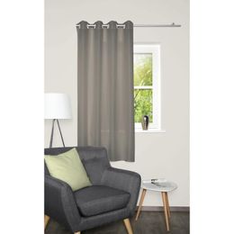 Vorhang &raquo;BENOGA&laquo; &Ouml;sen 1 Stk. tlg. &Ouml;senschal, Uni, Dekostruktur Polyester 175cm, &Ouml;sen, 135cm