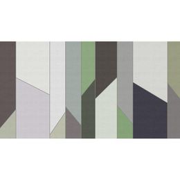 Livingwalls living walls Fototapete &raquo;Walls by Patel Geometry 3&laquo; glatt Vlies, Wand, Schr&auml;ge gr&uuml;n Vlies B/L: 5m x 2,7m