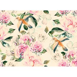 Livingwalls living walls Fototapete &raquo;Designwalls Paradise 2&laquo; glatt Vlies, Wand, Schr&auml;ge, Decke bunt Vlies B/L: 3,5m x 2,55m