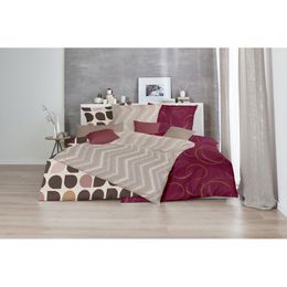 Primera Bettw&auml;sche &raquo;Mako-Satin -Bettw&auml;sche Jacquard&laquo; 2 Stk. mit klassischem Jacquard-Look Mako-Satin, Obermaterial: 100% Baumwolle B/L: 155cm x 220cm, 1 Stk.,