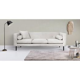 Home Affaire 3-Sitzer &raquo;Lillibeth Designsofa mit Wellenunterfederung, Ma&szlig;e B/T/H: 218/74/83 cm&laquo; Zierkissen als Wendekissen, Bezug Samtoptik oder Cord 
