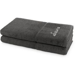 M&ouml;ve for frottana Saunatuch grau Walkfrottier, Obermaterial: 100% Baumwolle B/L: 80cmx200cm, 2 Stk., Walkfrottier