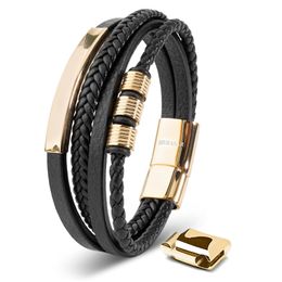 Serasar Armband 'Brave' Herren Gr&ouml;&szlig;e 23 cm gold