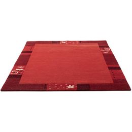 Theko Wollteppich &raquo;Royal Ganges&laquo; rechteckig 13 mm H&ouml;he 95% Wolle, mit Bord&uuml;re, ideal im Wohnzimmer & Schlafzimmer rot Viskose, Wolle B : 240cm 1 Stk.,