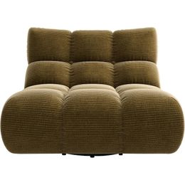 Home Affaire 1,5-Sitzer &raquo;Cozy Bubble, 360&deg; drehbarer Sessel, Breite 107 cm&laquo; mit eleganter Steppung, Rundumbezug & weicher Polsterung braun 100% 