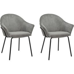 OTTO home Esszimmerstuhl &raquo;Aliy&laquo; () 1 Stk.pflegeleichter Cord Bezug, edles pulverbeschichtetes Metallgestell 100% Polyester B/H/T: 66cm x 83cm x 64cm, 