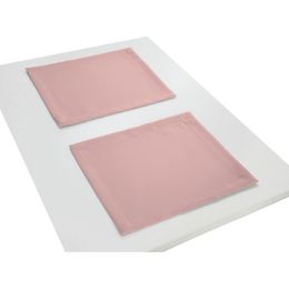 Adam Platzset &raquo;Uni Collection&laquo; rosa Obermaterial: 100% Baumwolle B/L: 30cm x 40cm, 2 Stk., Bio-Baumwolle