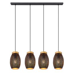 Globo LIGHTING H&auml;ngeleuchte &raquo;NARRI&laquo; E27 1 Stk. H&auml;ngelampe/Pendelleuchte/Esszimmer/Wohnzimmer/Esstisch schwarz 1 Stk.