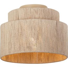 Trio Leuchten Deckenleuchte &raquo;SMILLA, runde Deckenlampe mit Jute Lampenschirm &Oslash; 30cm H&ouml;he 23cm&laquo; E27 1 Stk. warmwei&szlig; - kaltwei&szlig; exkl 1x E27 max 10W, 