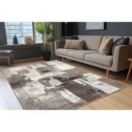 Obsession Teppich &raquo;Posh 300&laquo; rechteckig 12 mm H&ouml;he modernes Design, bedruckte Qualit&auml;t, Wohnzimmer grau Polyester B : 160cm 1 Stk., 12mm, L: 230cm