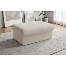 Sit & More sit&more Polsterhocker &raquo;Moreno, B: 90 cm&laquo; mit Stauraum, individuell kombinierbar beige 100% Polyester B/H/T: 90cm x 43cm x 60cm, Breitcord,mit 