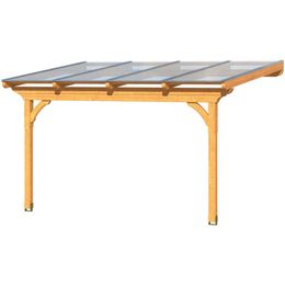 Skan Holz Terrassendach &raquo;Ravenna&laquo; Douglasie braun Polycarbonat (PC) B/H/T: 434cm x 272cm x 250cm