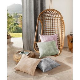 LeGer Home by Lena Gercke Dekokissen &raquo;LESKA&laquo; Kissenh&uuml;lle ohne F&uuml;llung, 1 St&uuml;ck 50 x 50 cm gr&uuml;n Polyester B/L: 50cm x 50cm, 1 Stk.