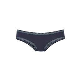 Lascana Damen Lascana Brasilslip 3er-Set, aus elastischer Baumwolle mit weicher Spitze blau 48/50