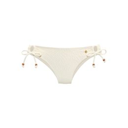 Lascana Damen Bikini-Hose "Fay", wei&szlig;, Gr. 42, Strukturmuster, Obermaterial: 94% Polyamid, 6% Elasthan. Futter: 90% Polyester, 10% Elasthan,